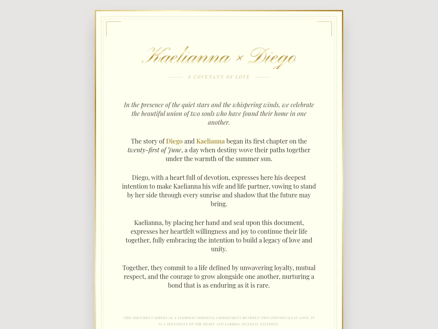 Golden Vows Document