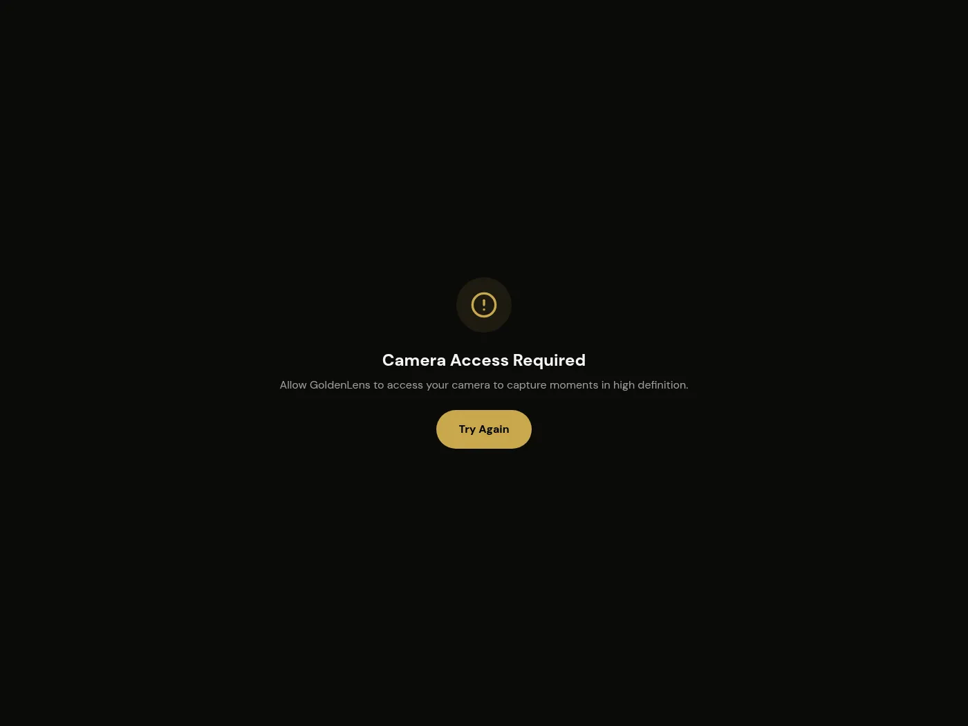 GoldenLens PWA Camera