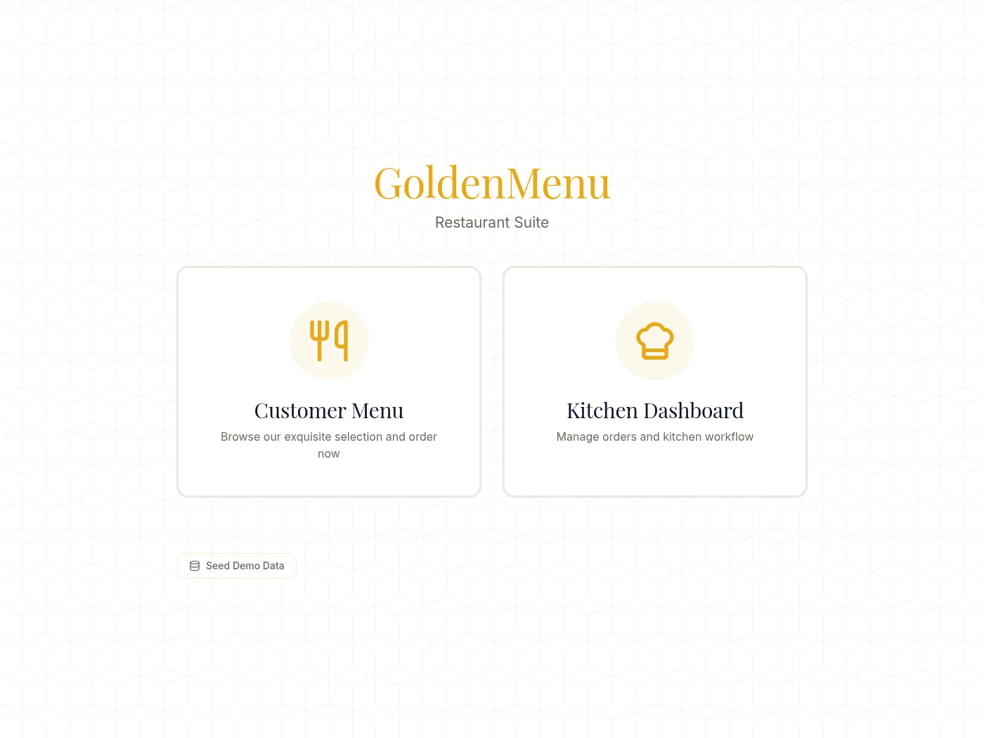 GoldenMenu Restaurant Suite