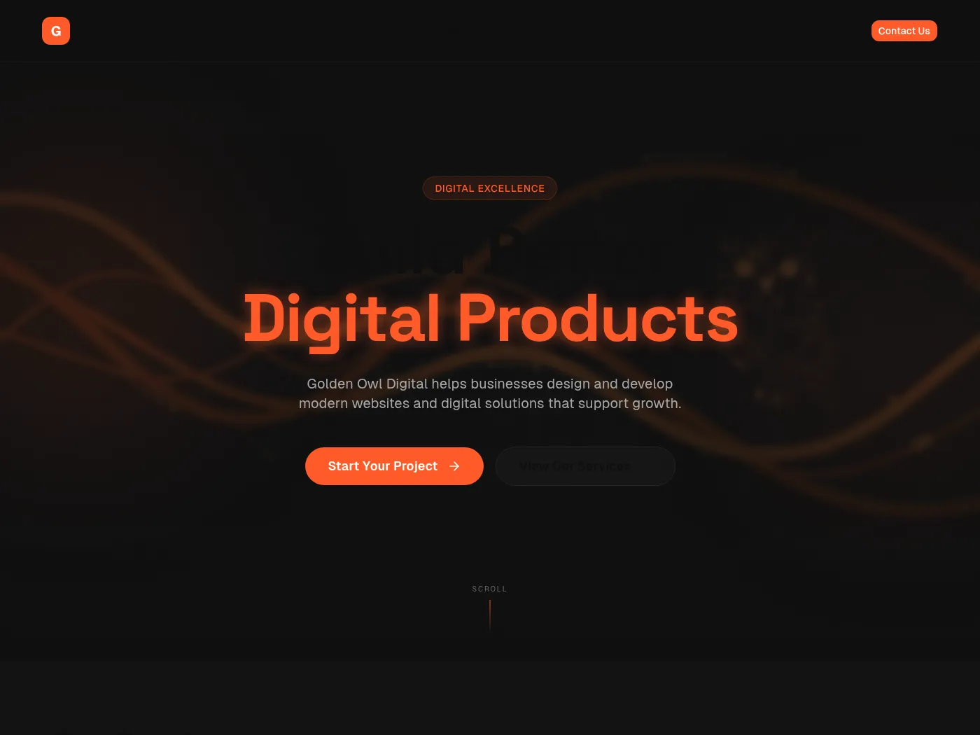 Golden Owl Landing Page