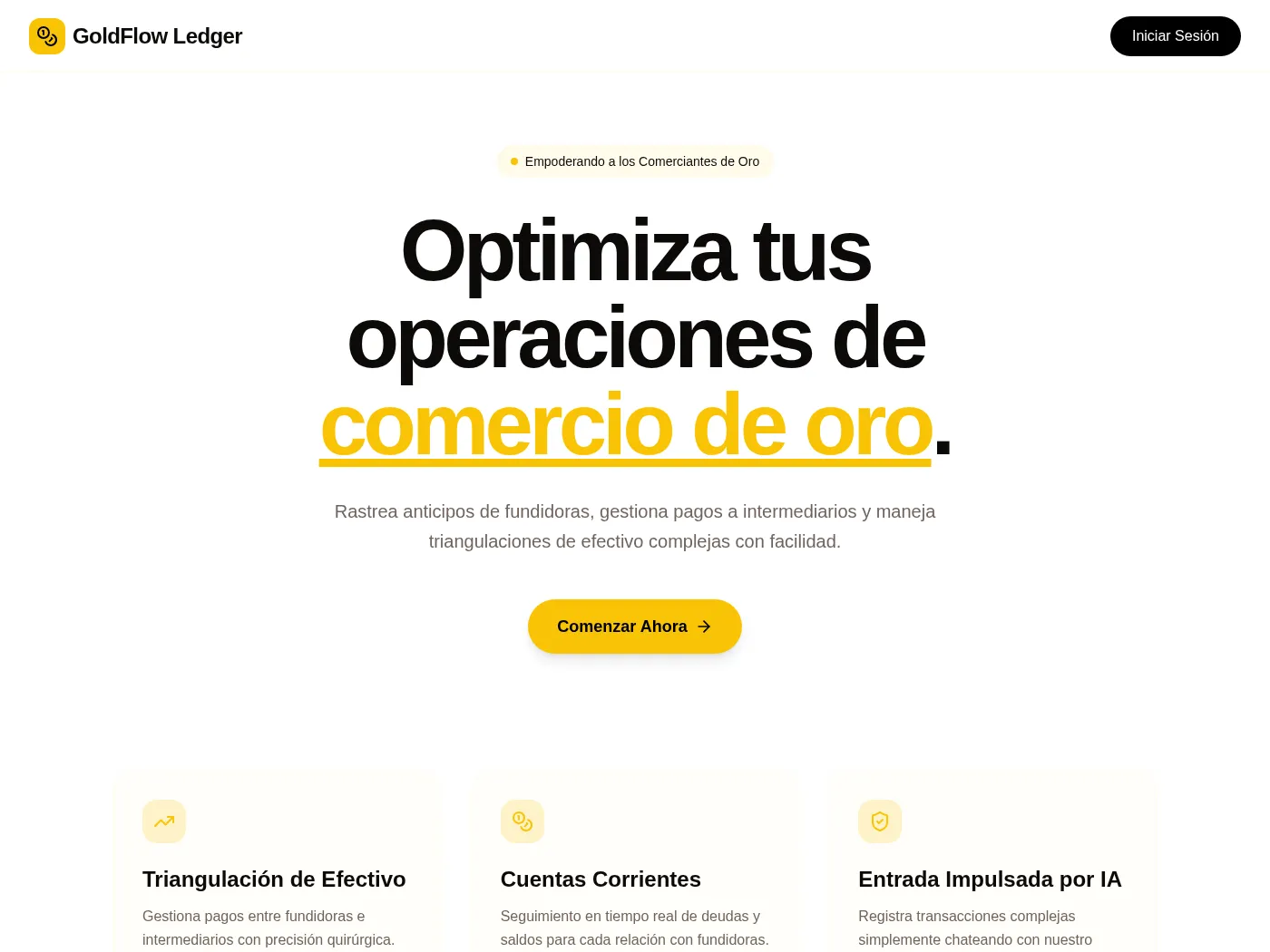 GoldFlow Ledger