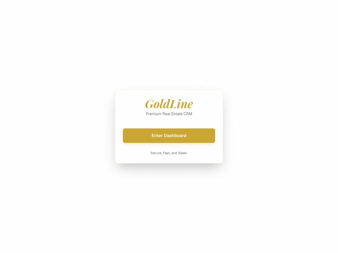 GoldLine CRM