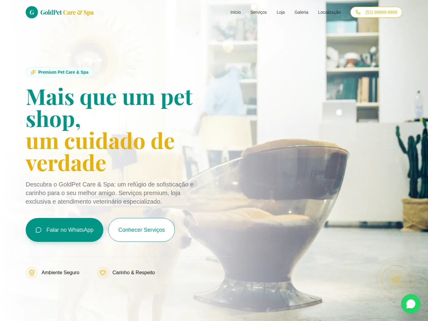 GoldPet Premium One Page