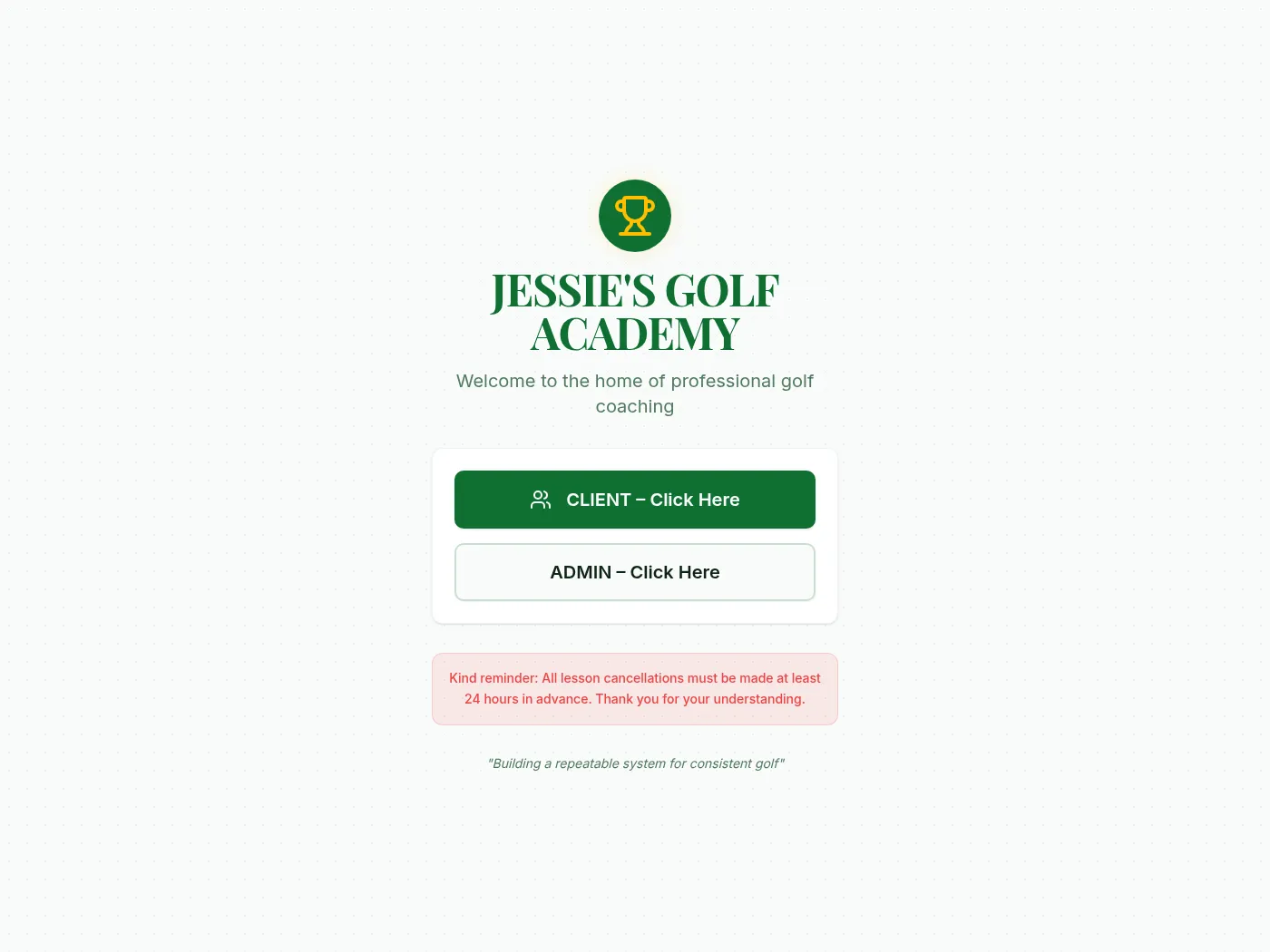 Jessie's Golf Academy App
