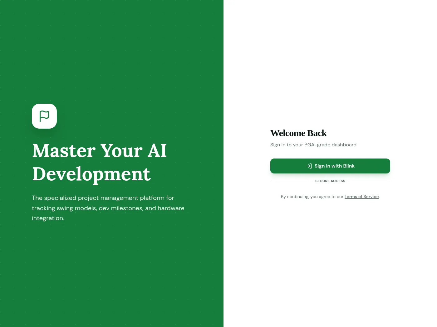 Golf AI Project Dashboard