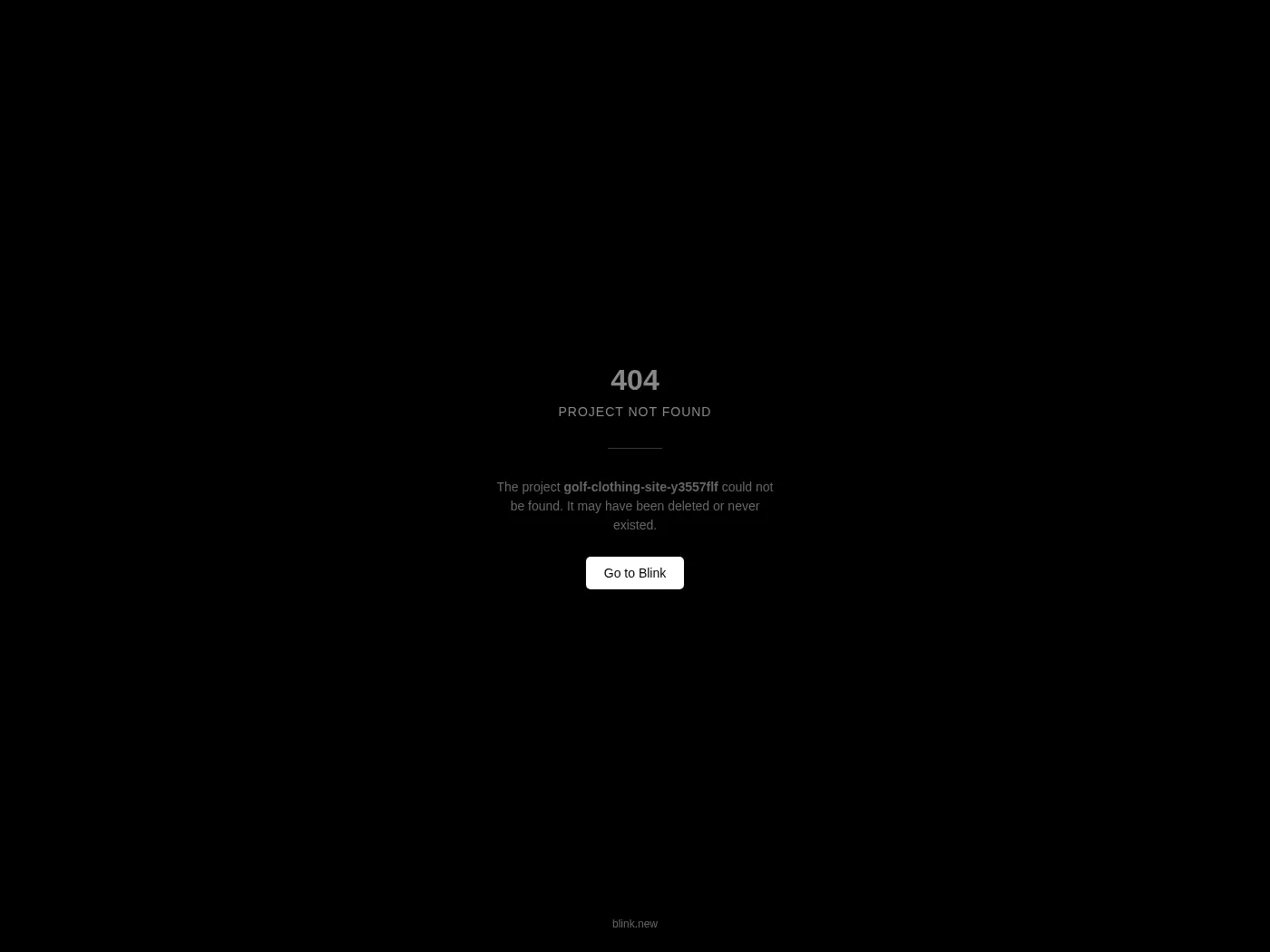 Golf-Inspired Clothing Site