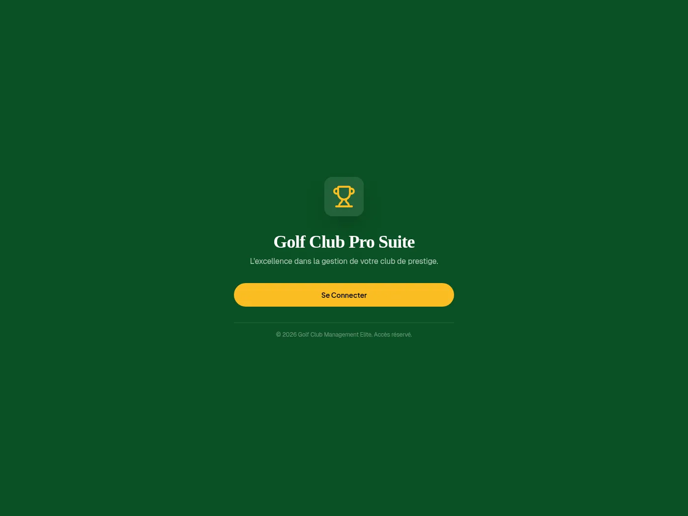 Golf Club Pro Suite