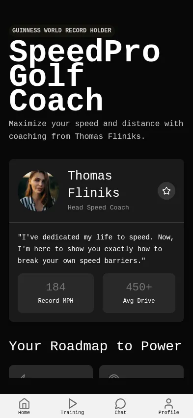 SpeedPro Golf Coach
