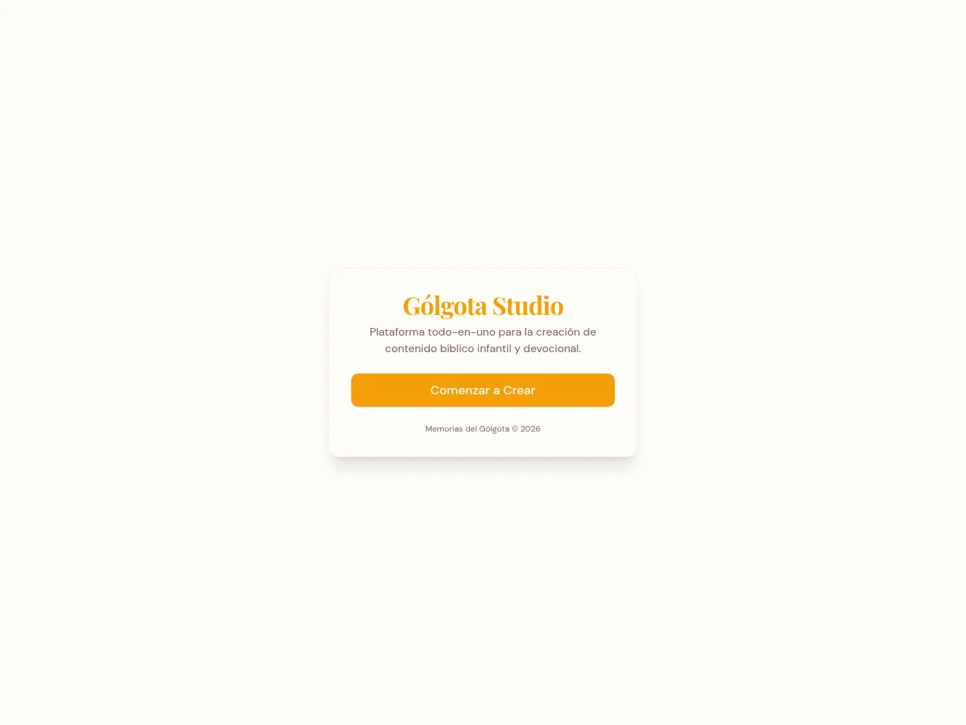 Gólgota Studio Creator