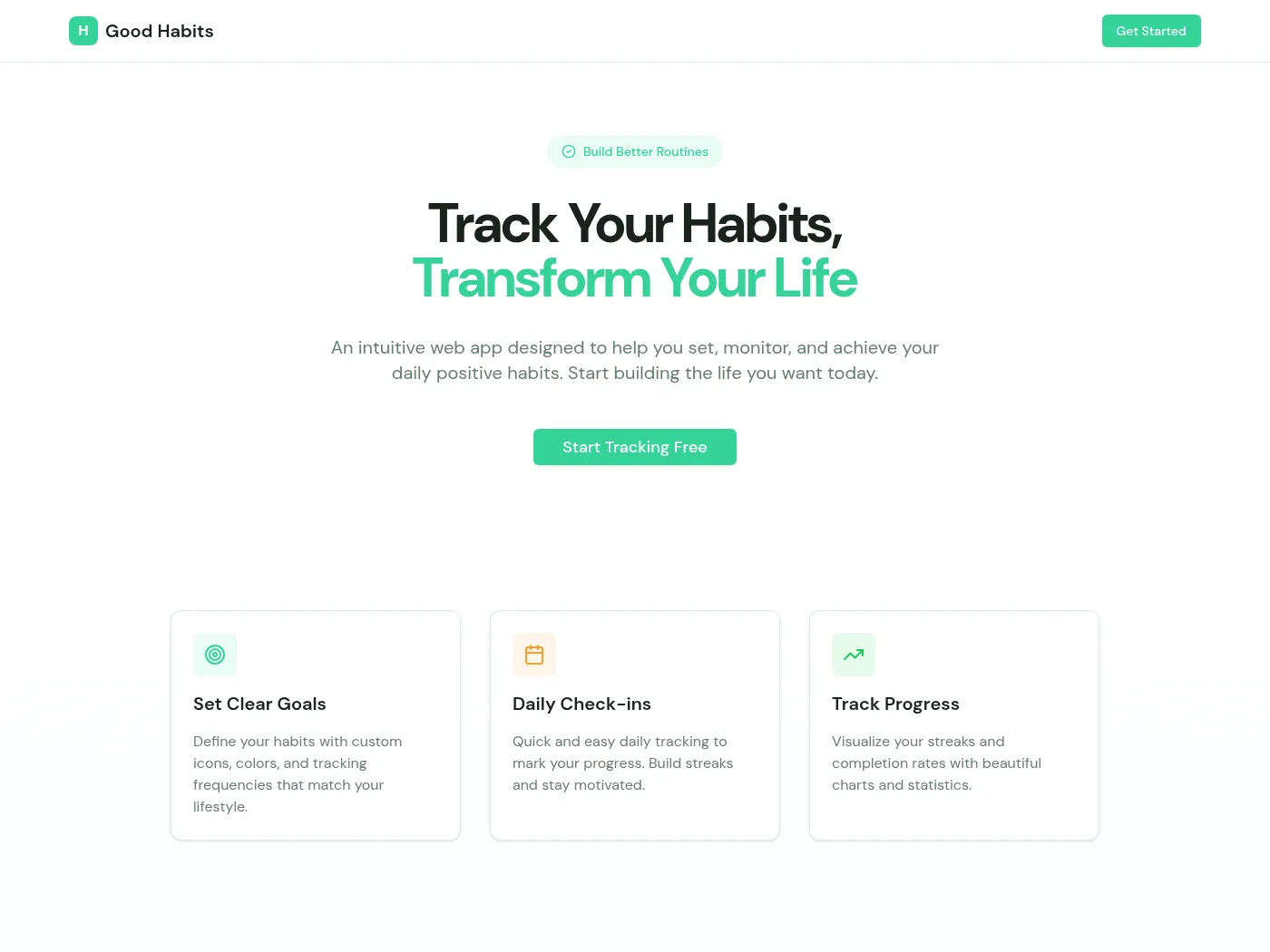 Good Habits Tracker
