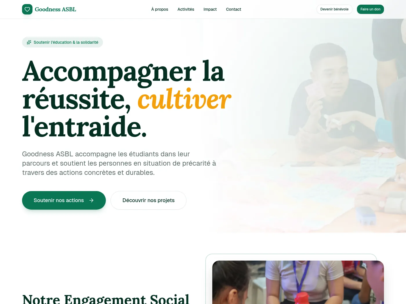 Goodness ASBL Site