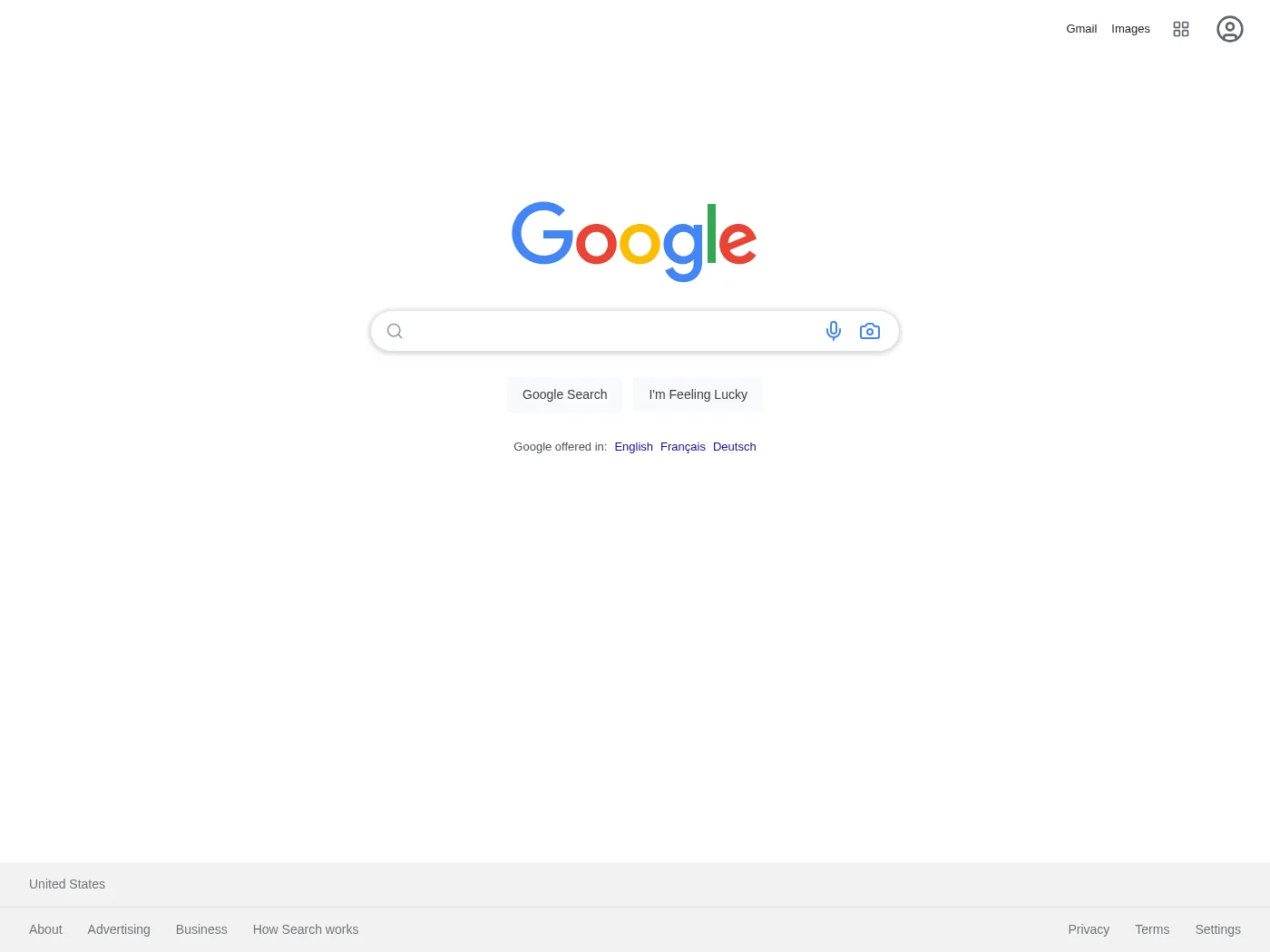 Google Homepage Clone