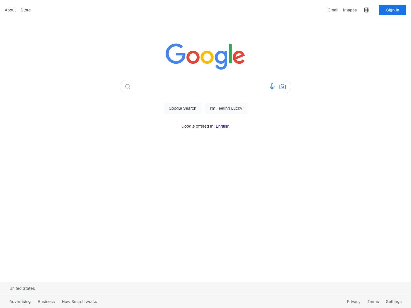 Google Homepage Clone