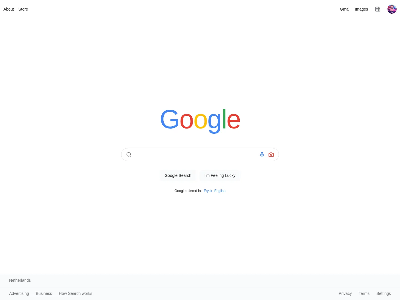 Google Homepage Clone