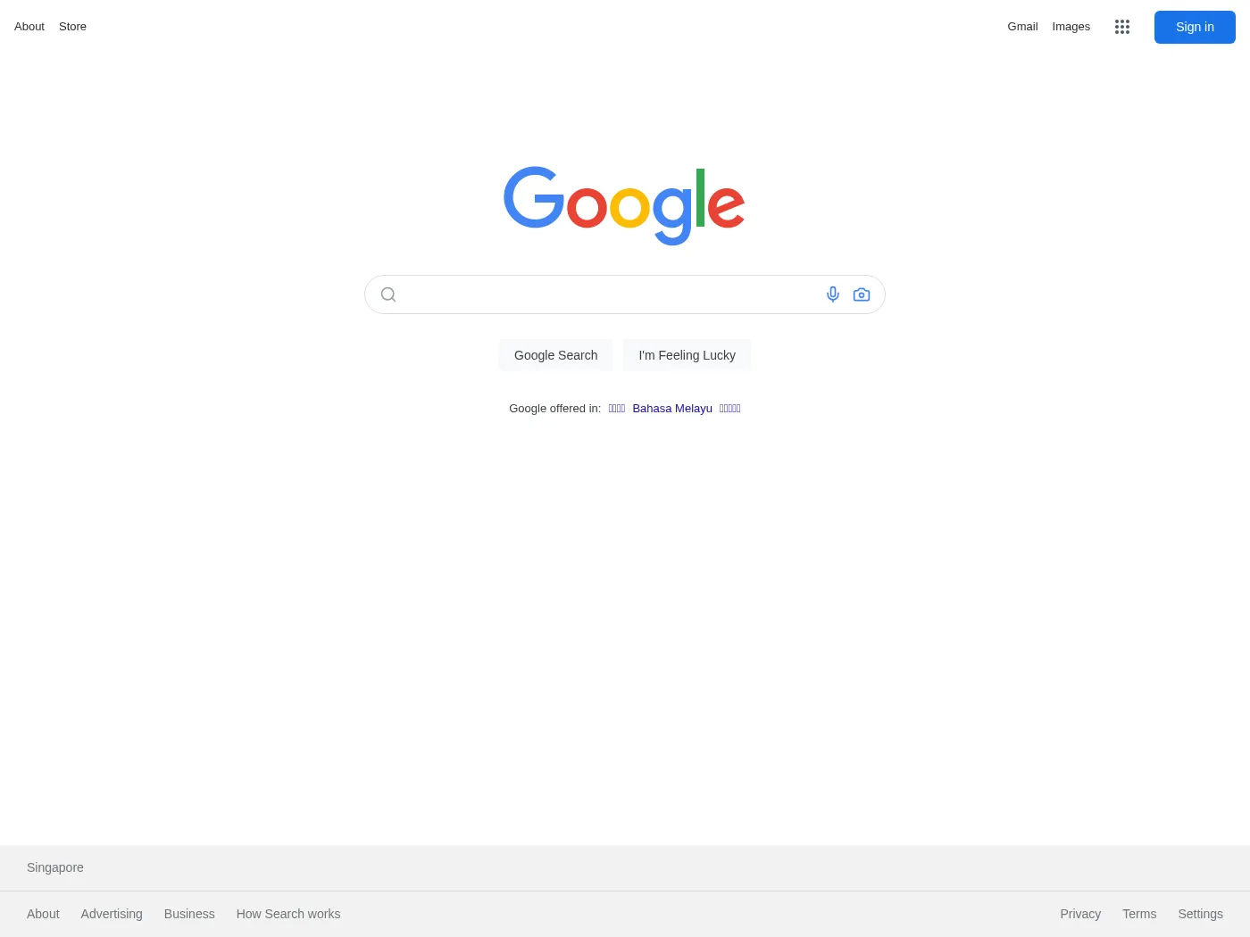 Google Homepage Clone