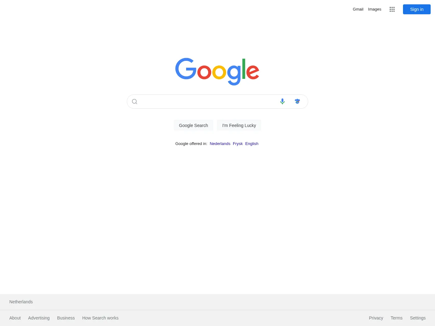 Google Homepage Clone