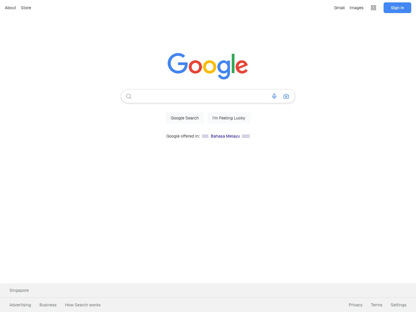 Google Homepage Clone