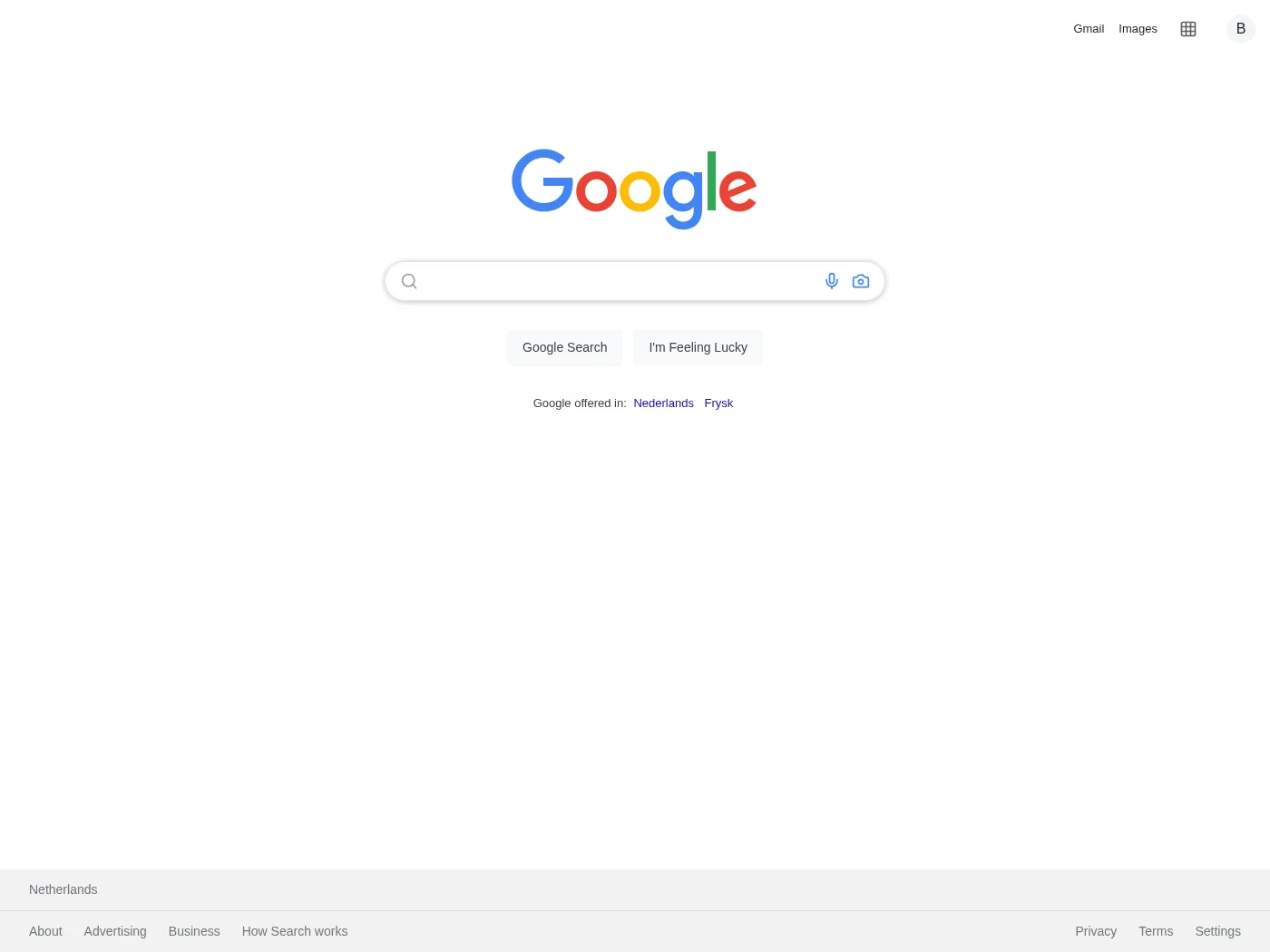 Google Homepage Clone