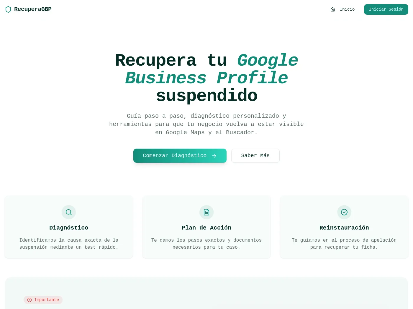 Google Profile Recovery
