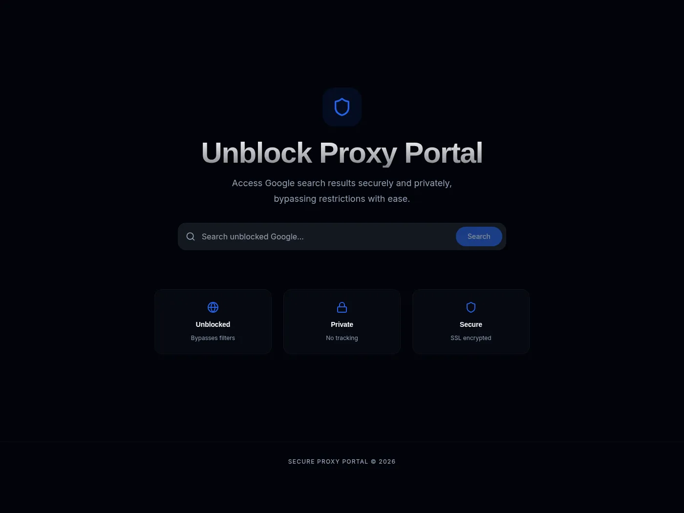 Unblock Proxy Portal