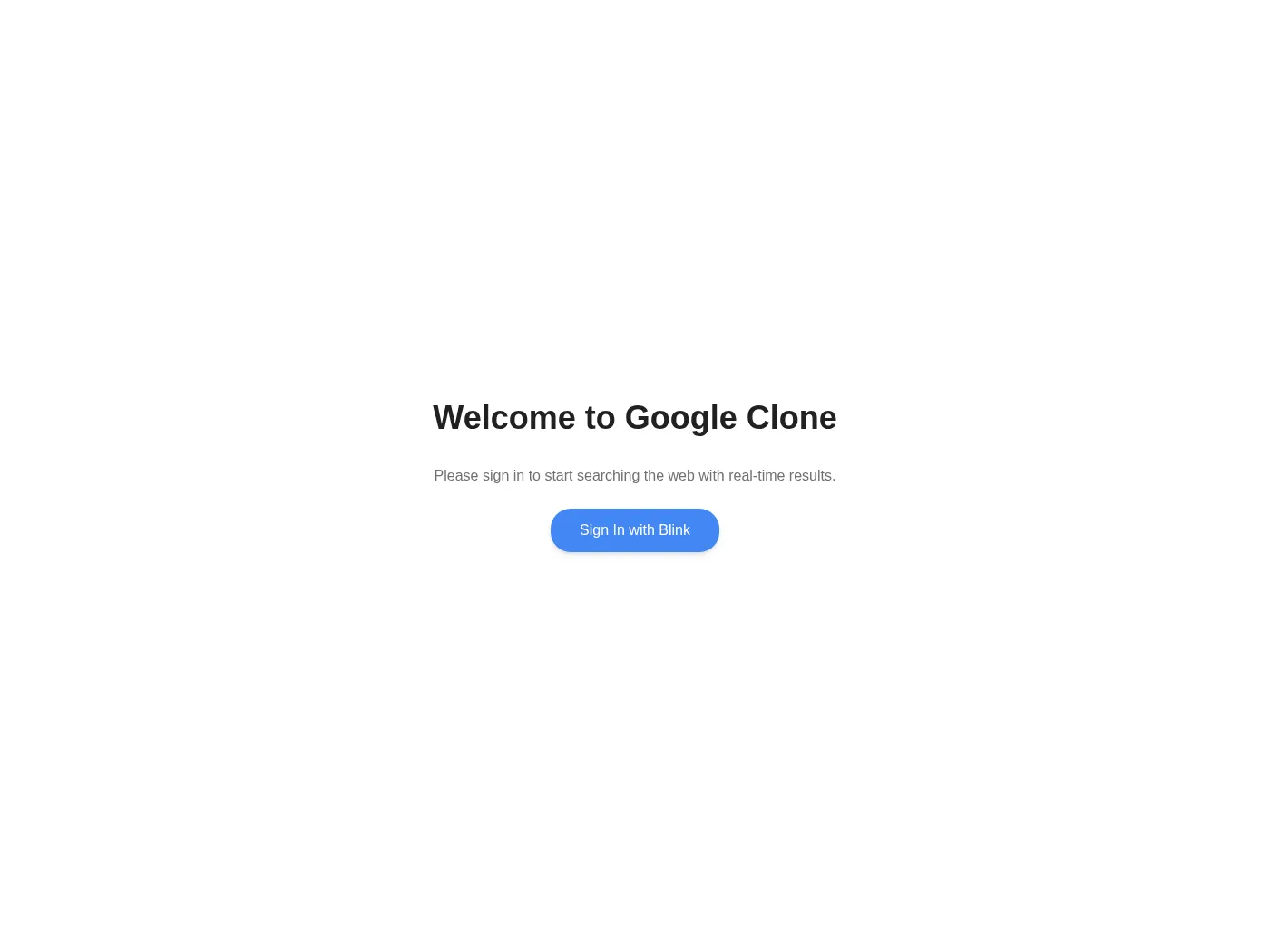 Web Search Engine Clone