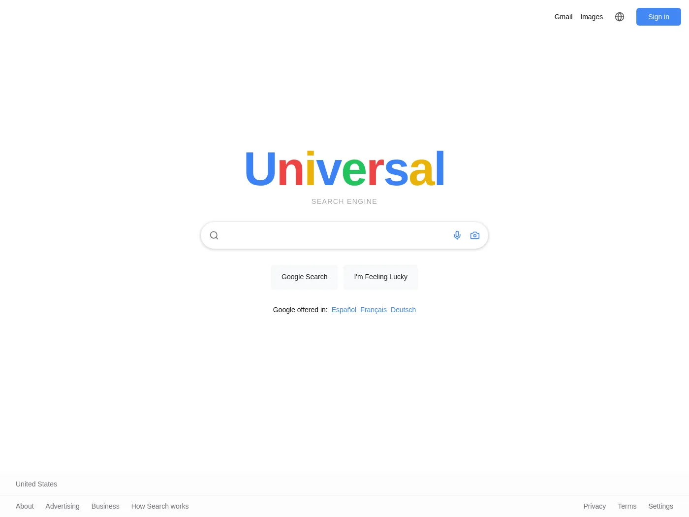 Universal Search Engine