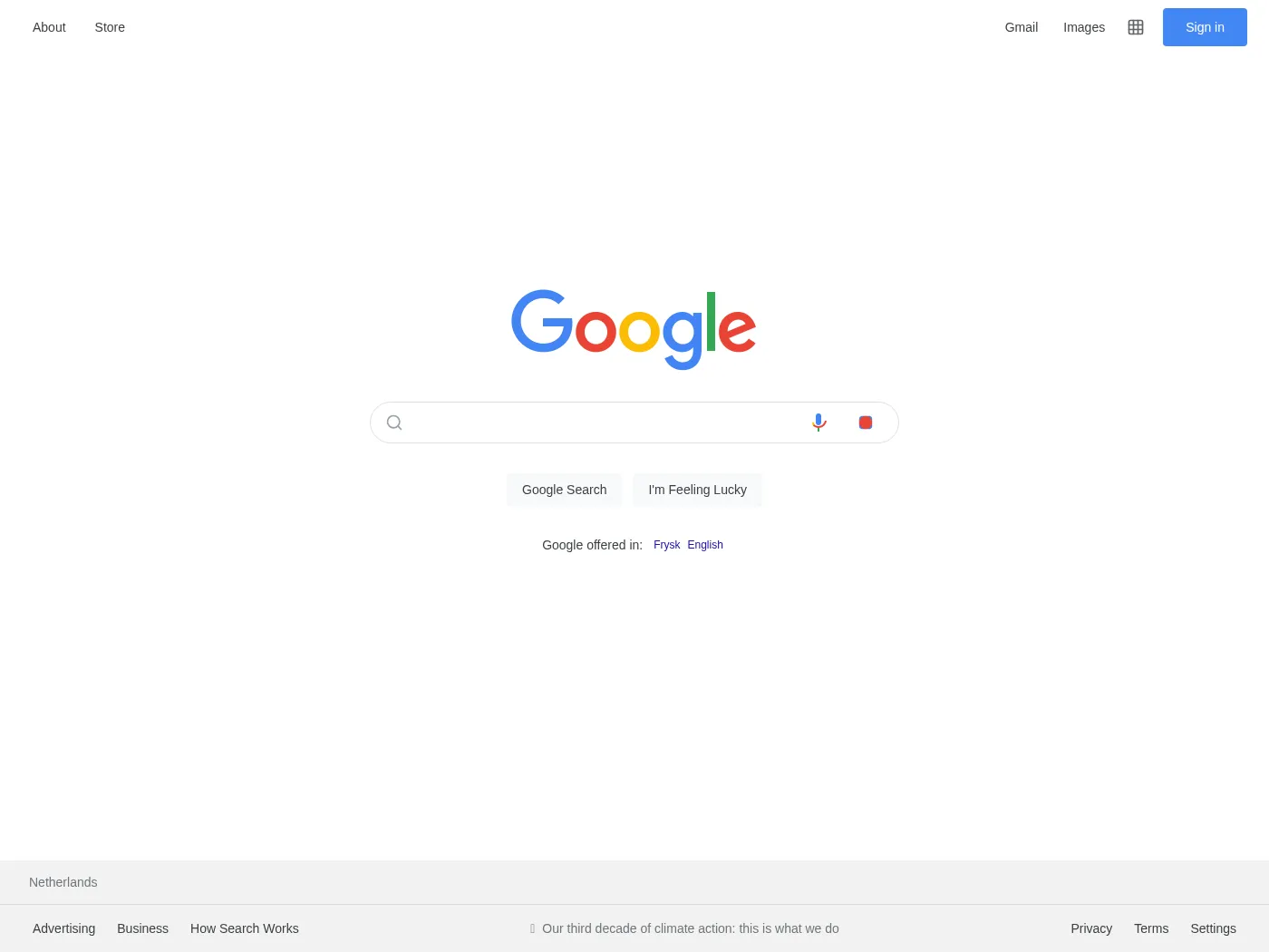 Google Web Clone