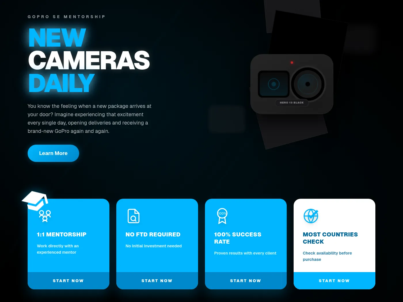 GoPro SE Landing Clone