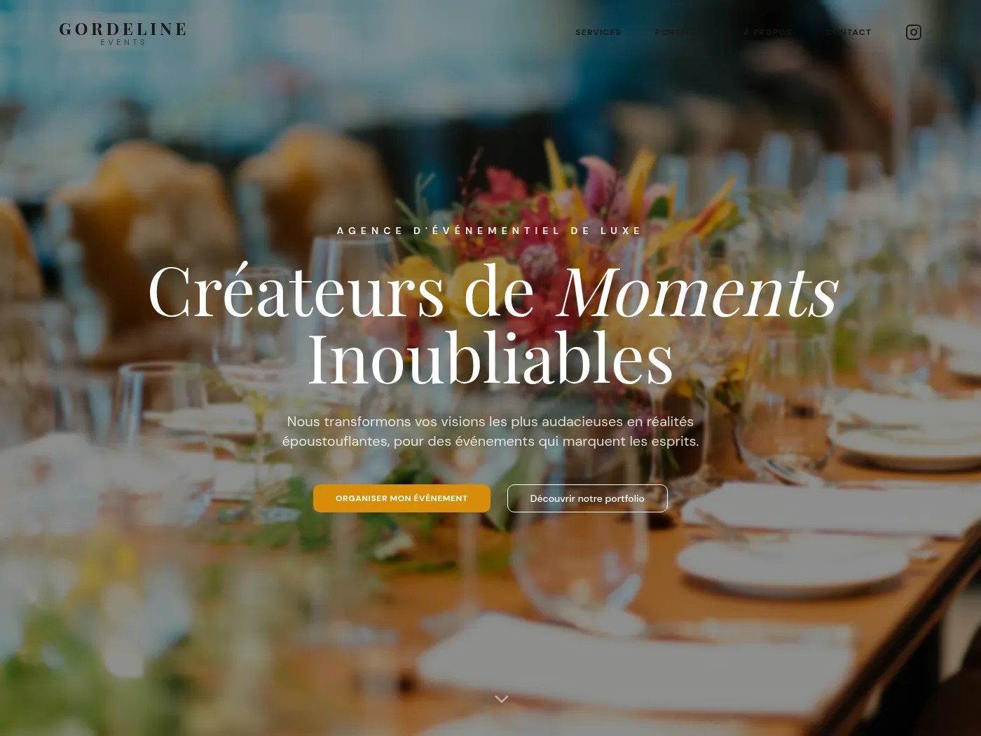 Gordeline Events Site