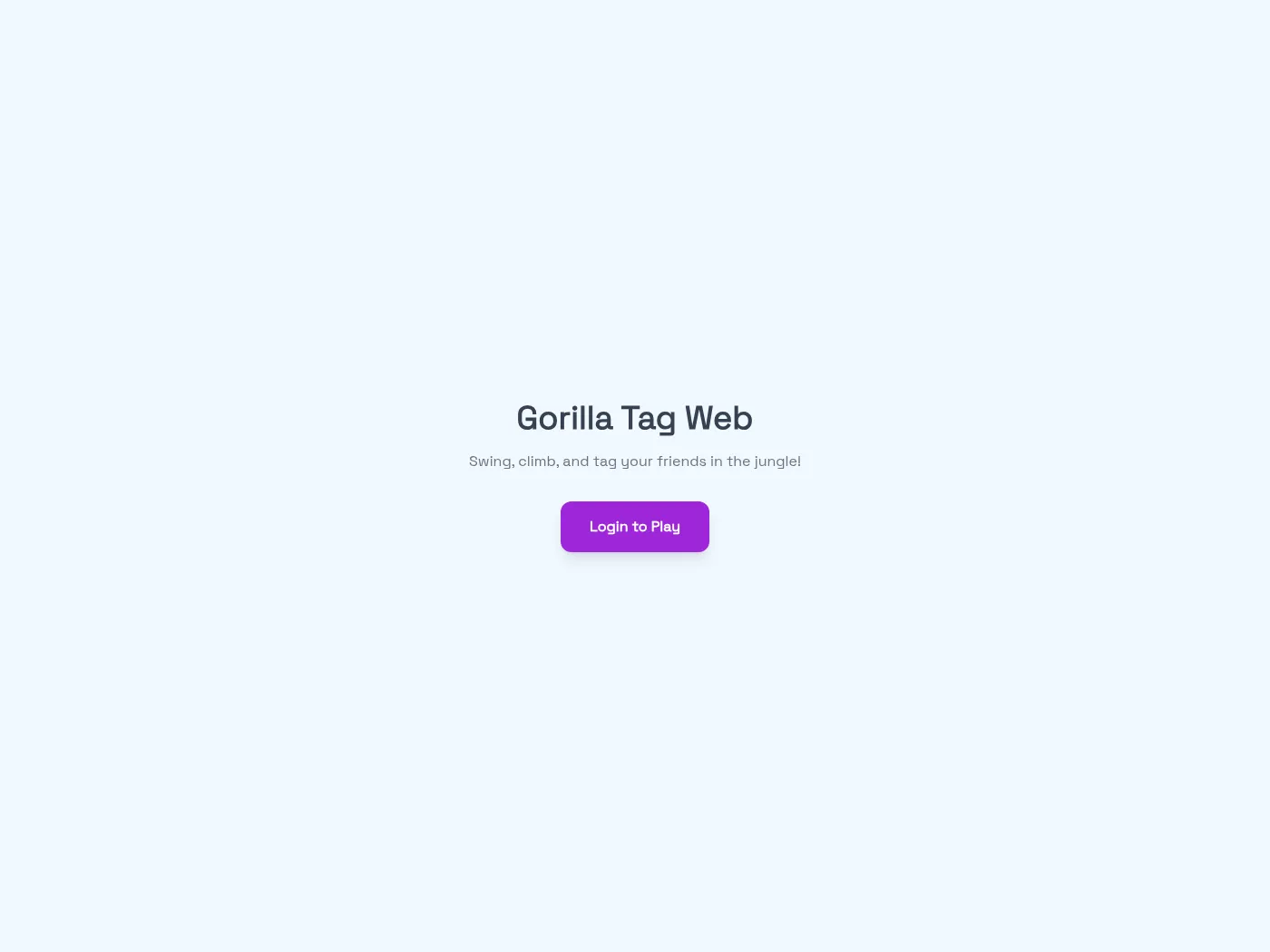 Gorilla Tag Game