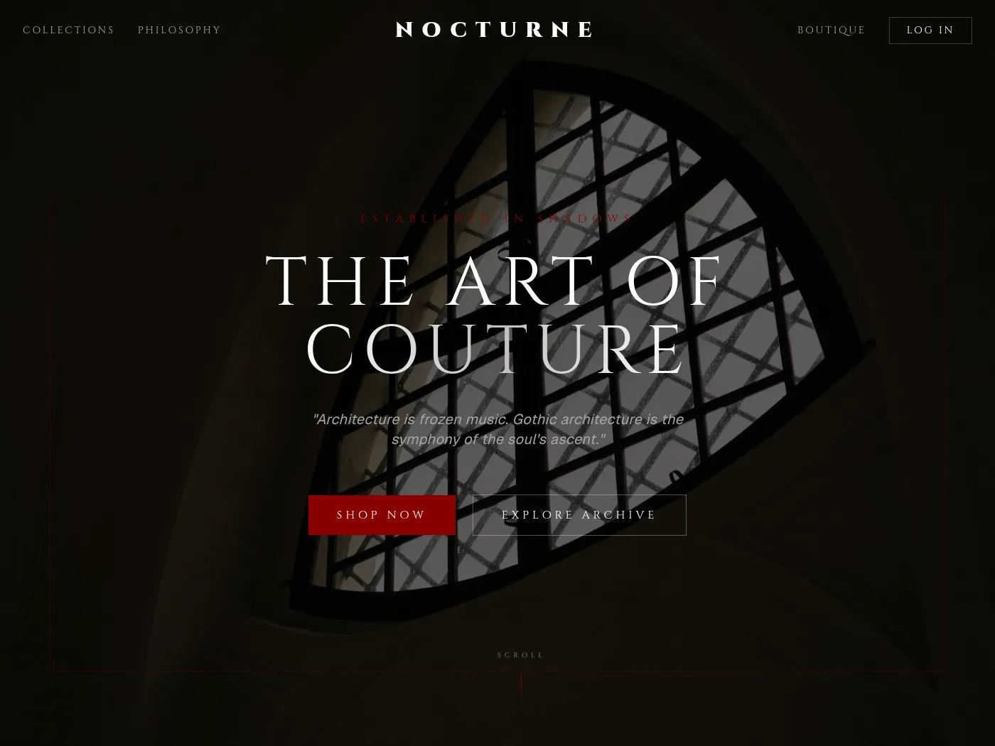 Gothic Couture Web