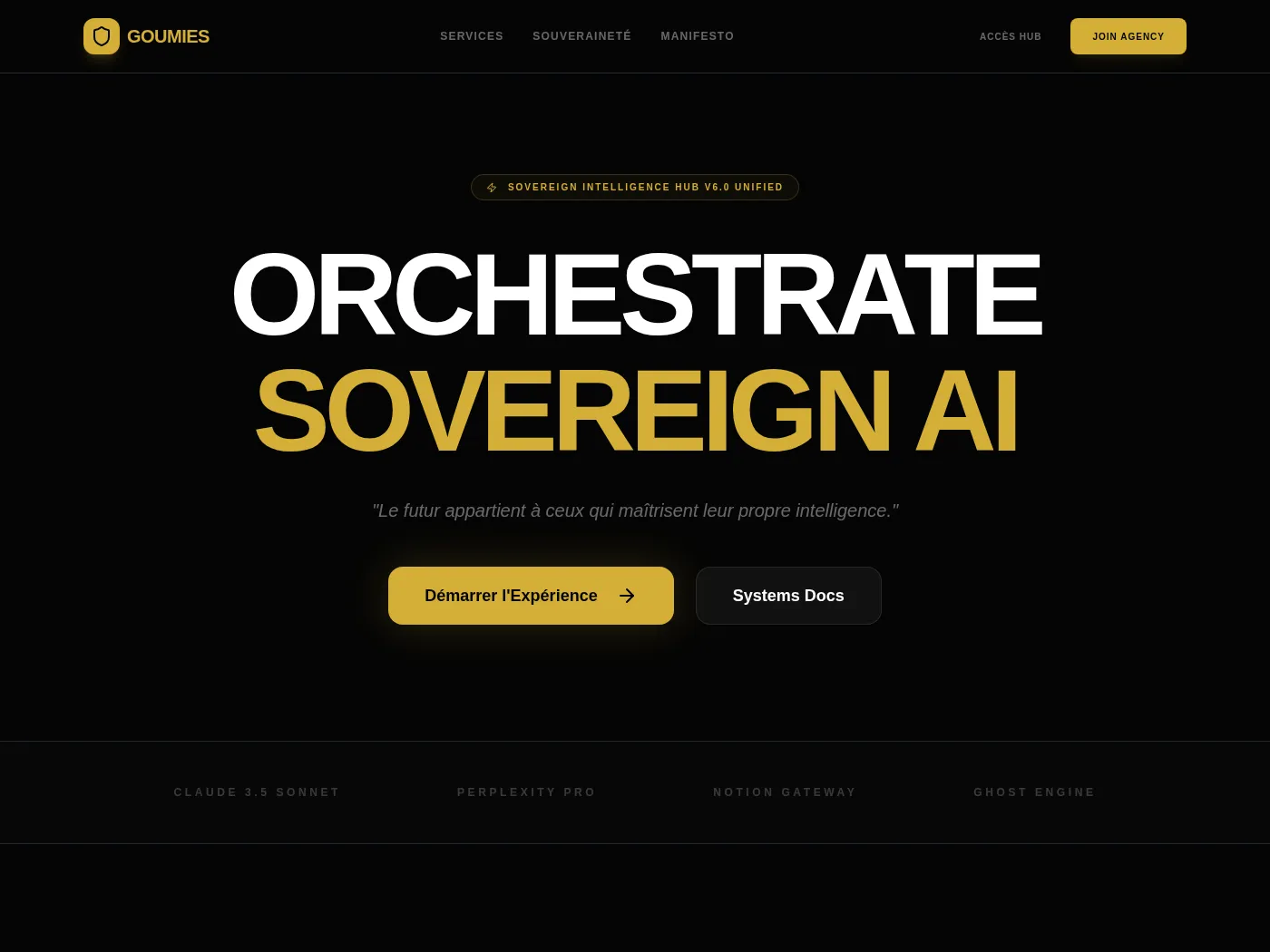 Goumies Sovereign AI Hub