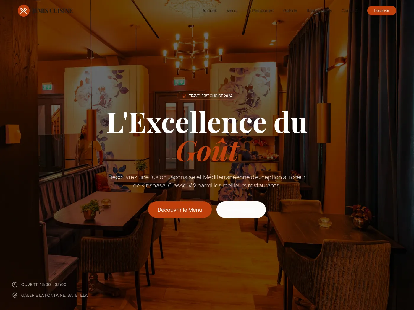 Le Gourmand Webpage
