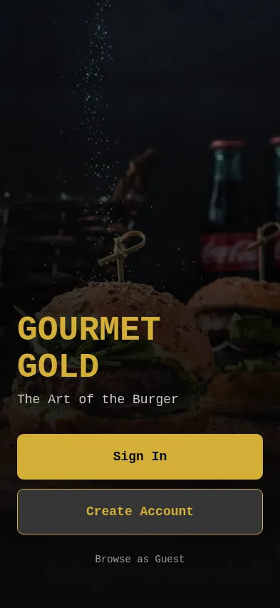 Gourmet Burger App