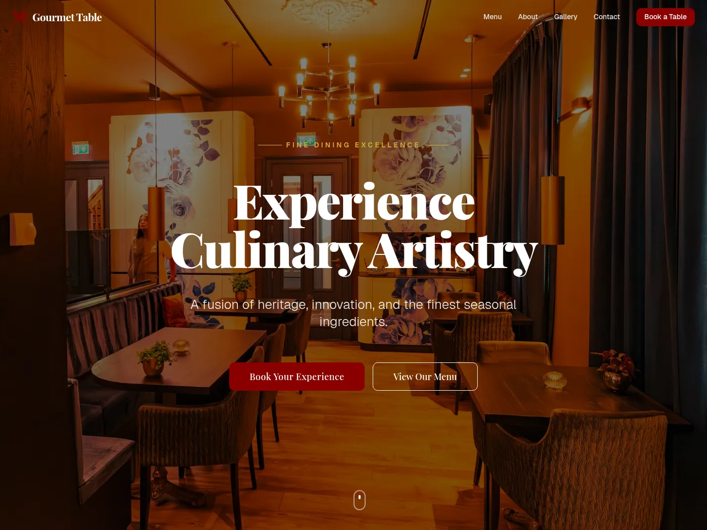 Gourmet Table Web
