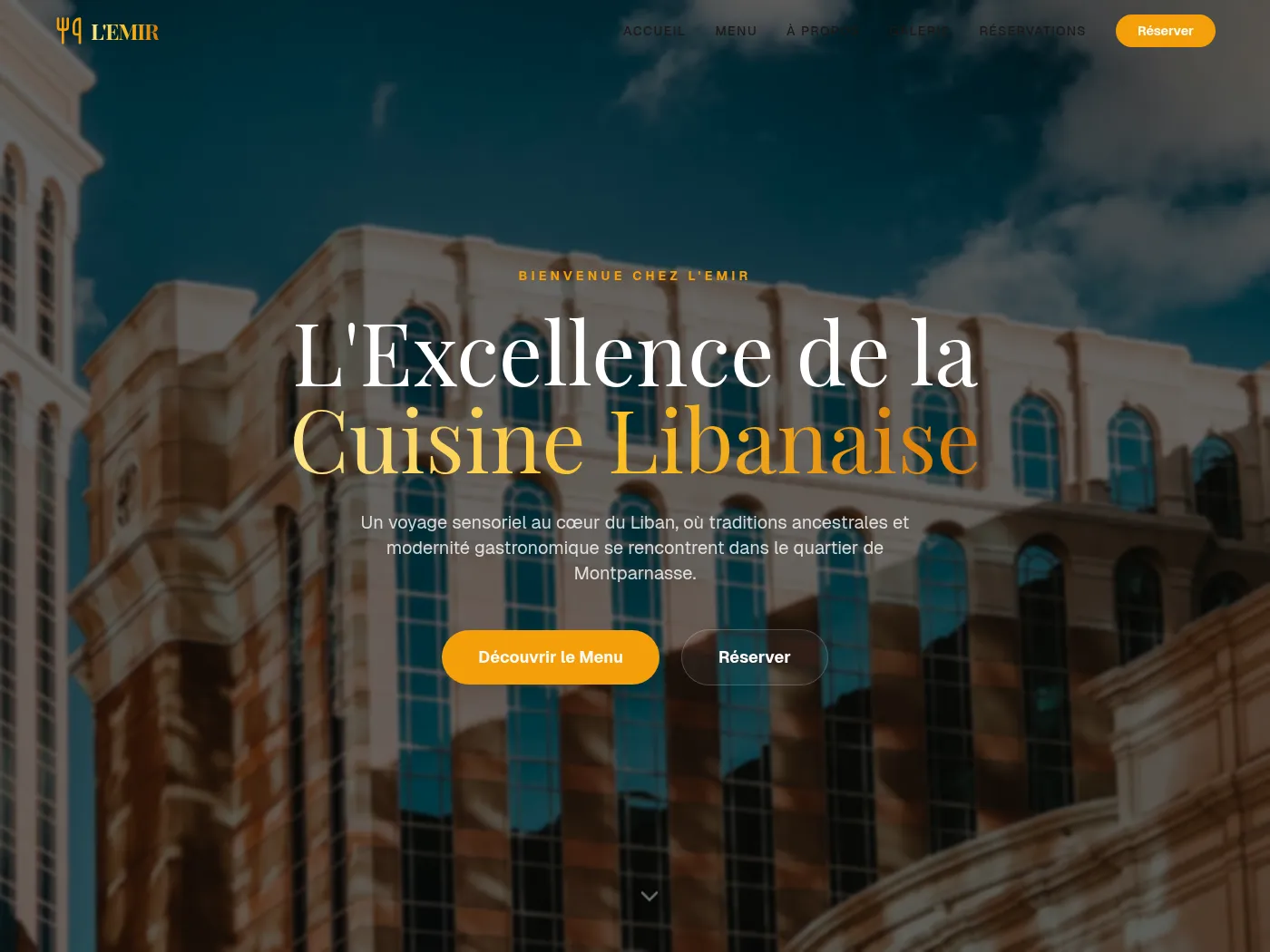 Le Gourmet Bistro Site