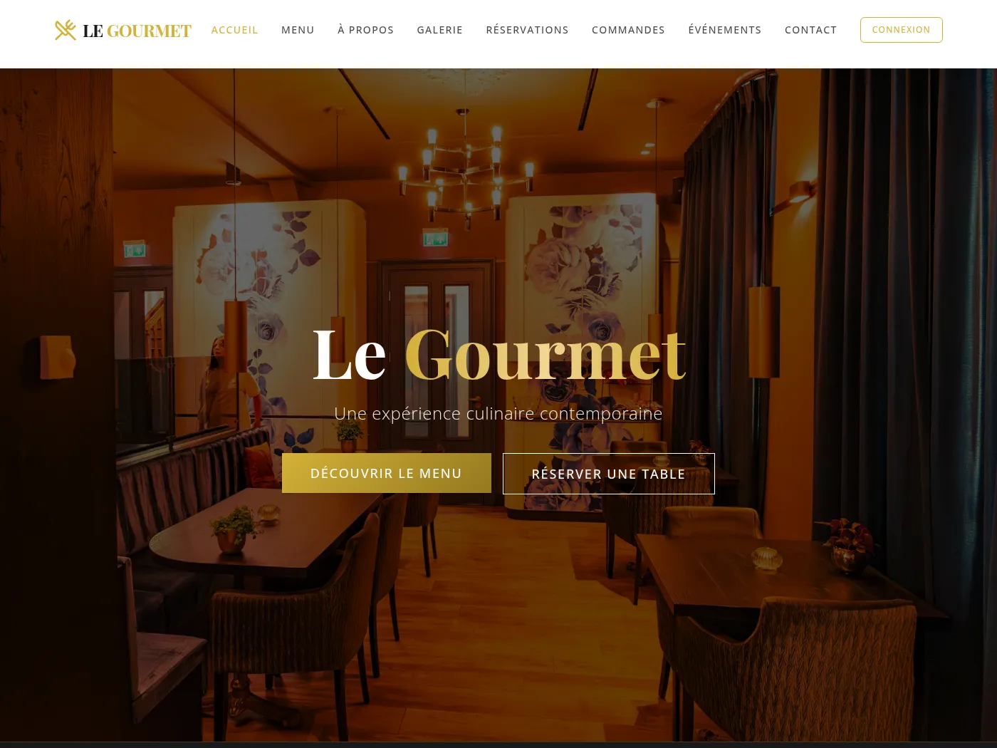 Le Gourmet Web Experience