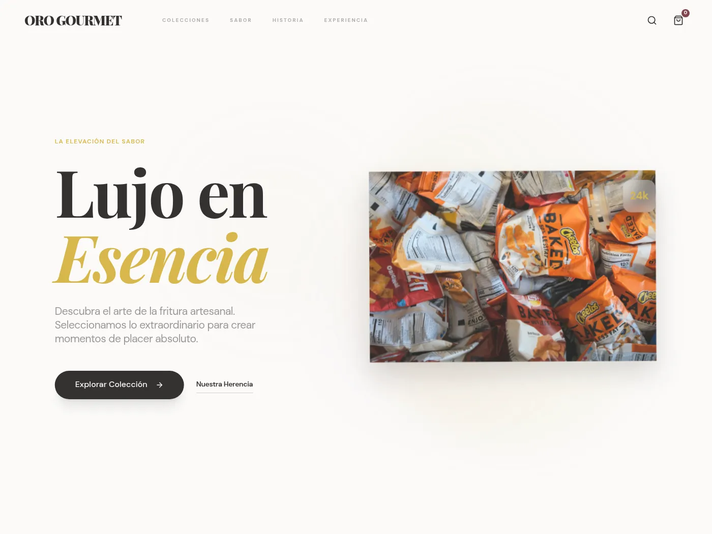 Gourmet Snacks Web App