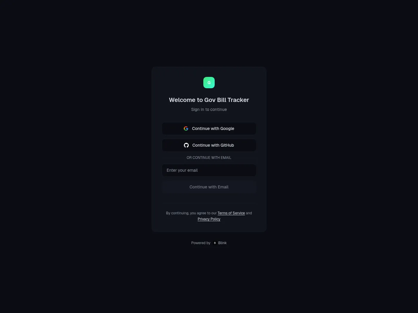 Gov Bill Tracker