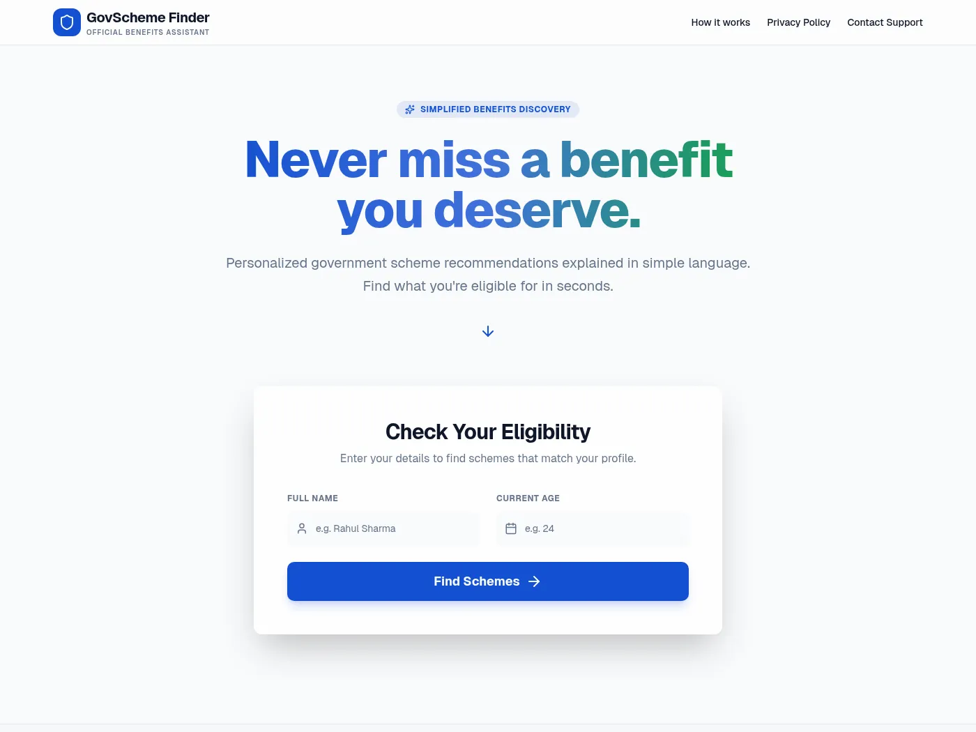 GovScheme Finder
