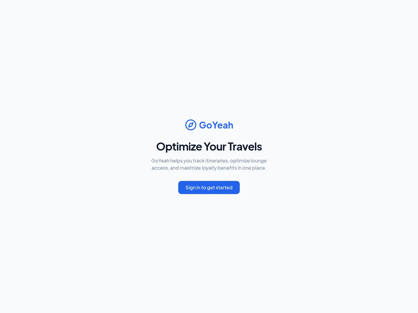 GoYeah Travel Optimizer
