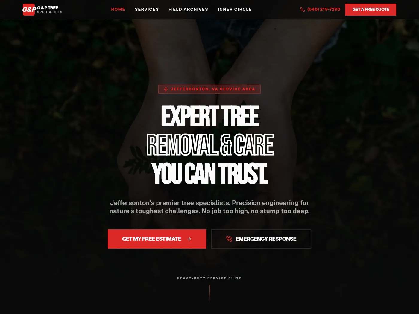 G & P Tree Specialists Site