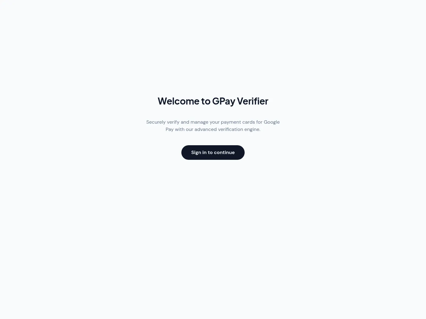 GPay Card Verifier