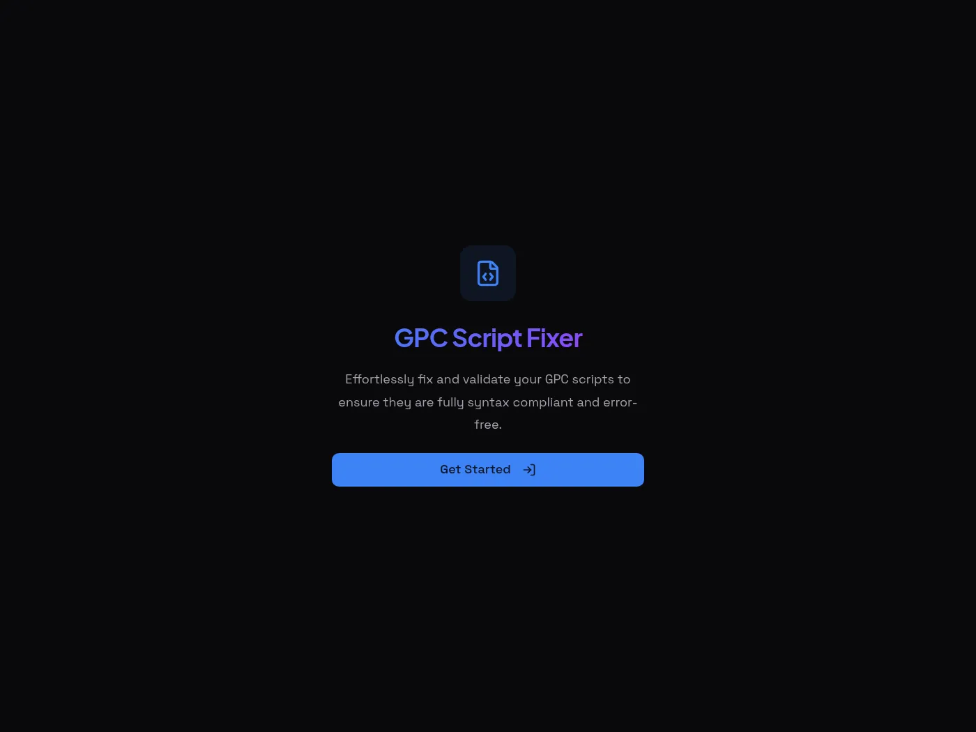 GPC Script Syntax Fixer