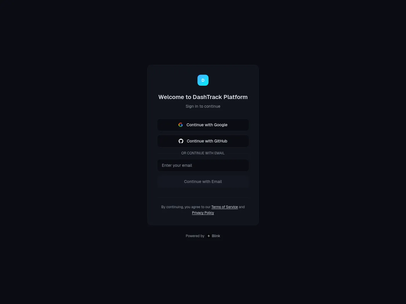 DashTrack Platform