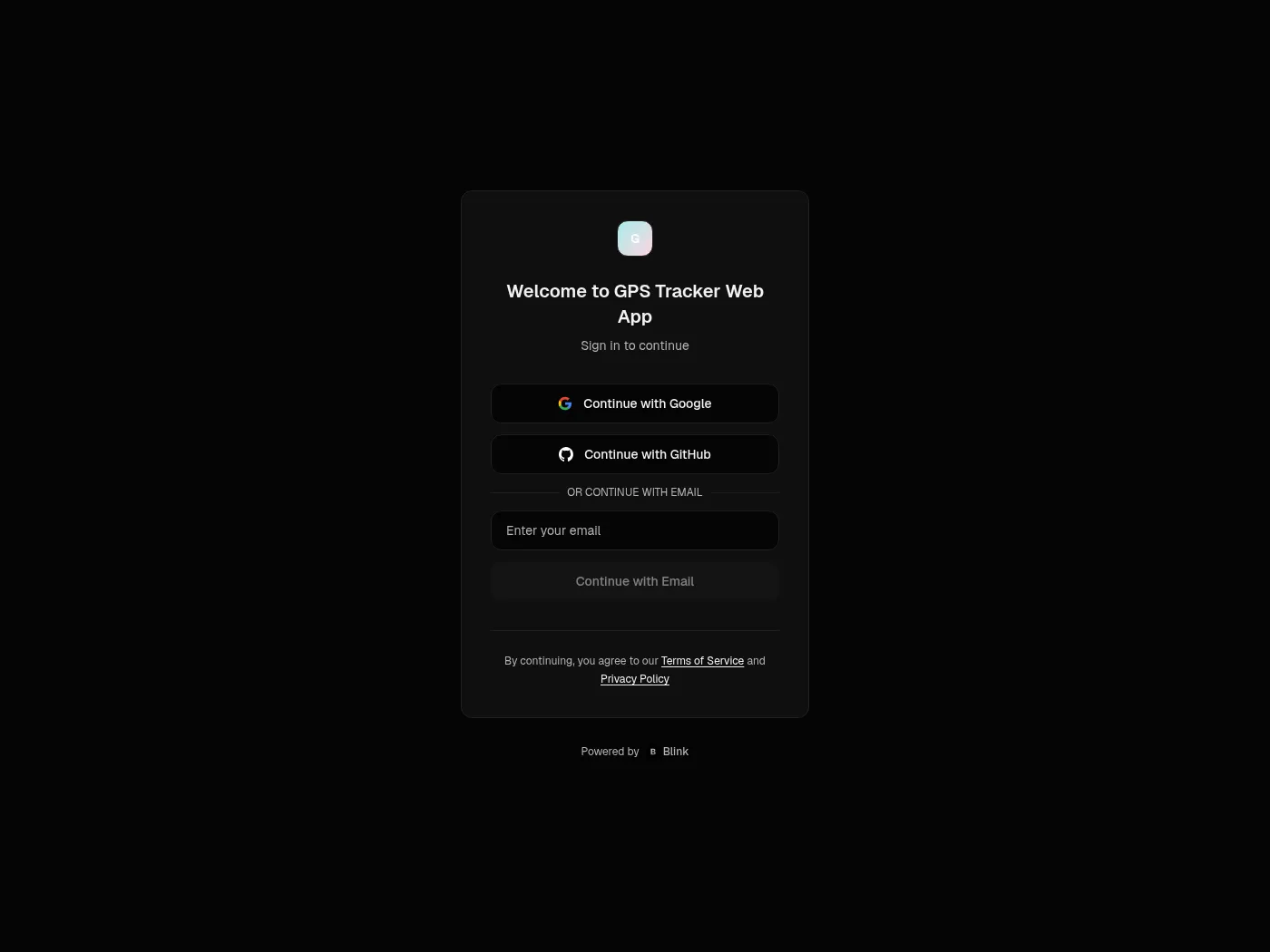 GPS Tracker Web App