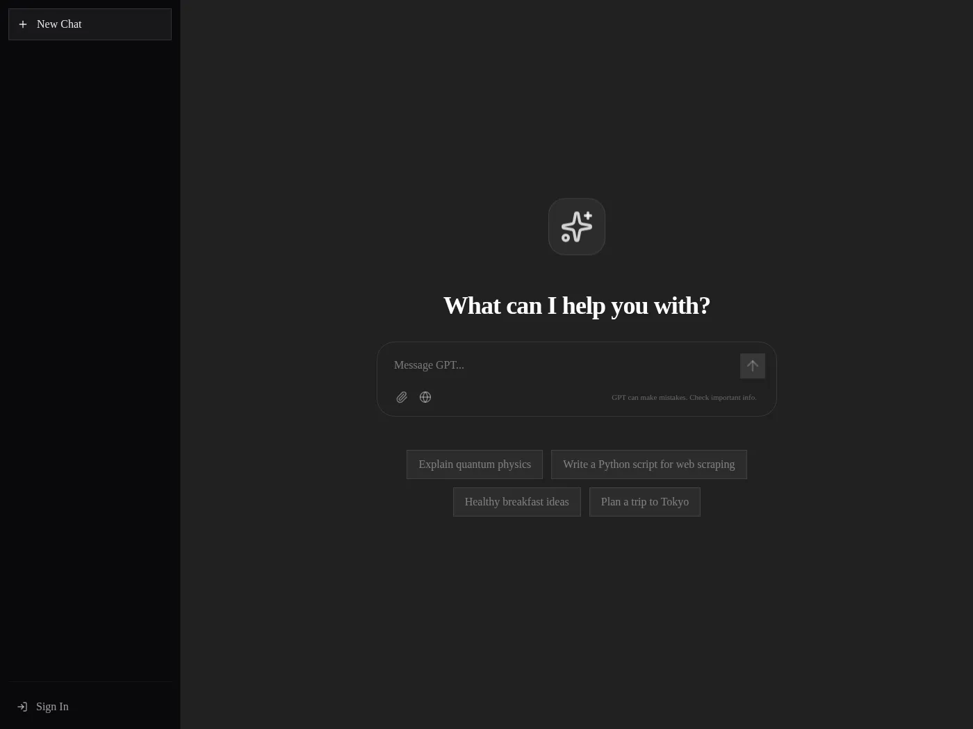 GPT Chatbot Clone