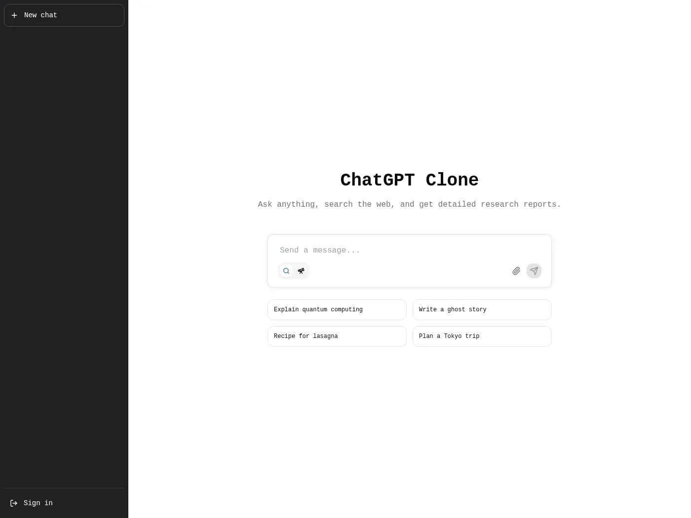 GPT Chat Clone