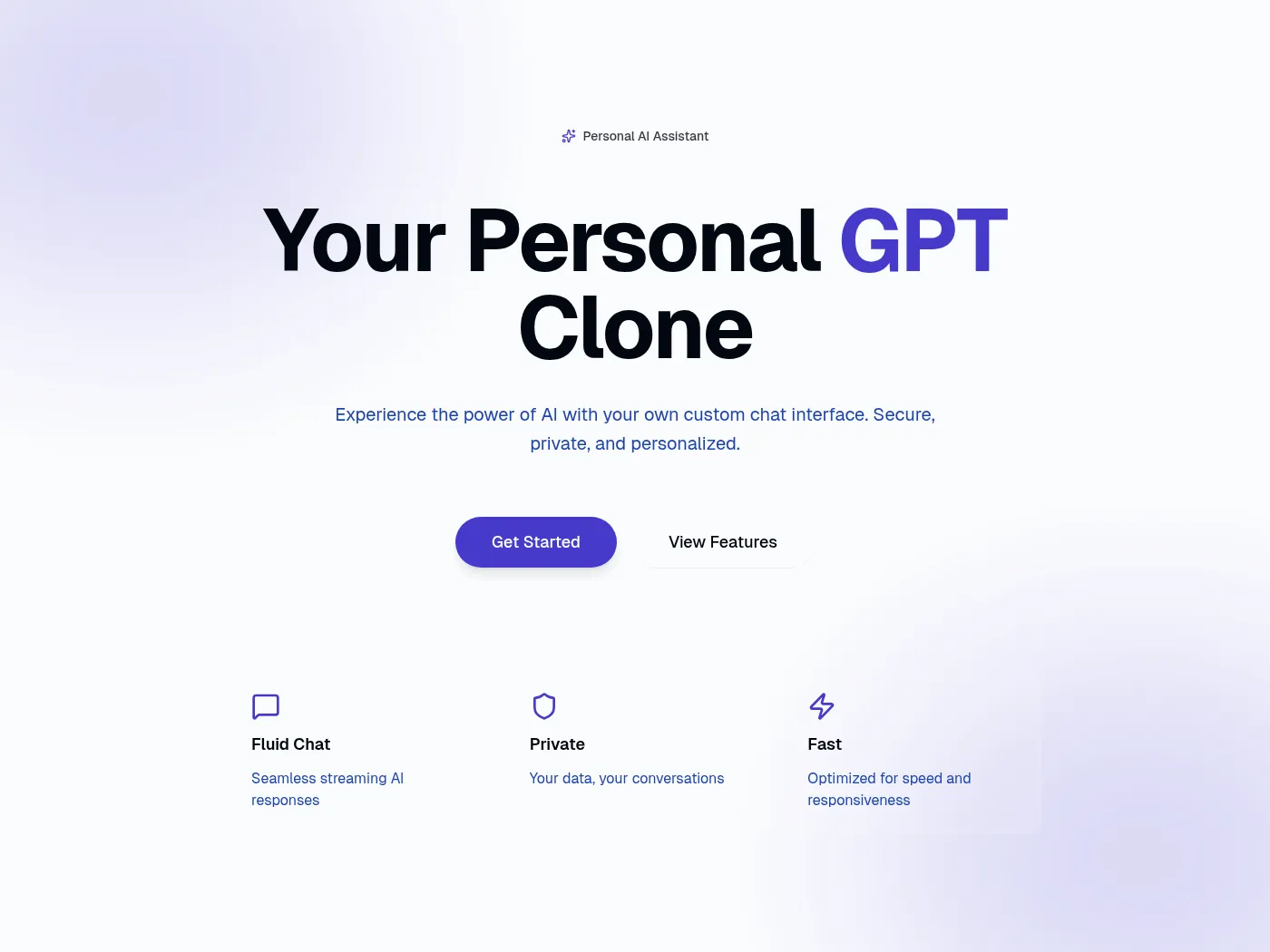 Personal GPT Chat Clone