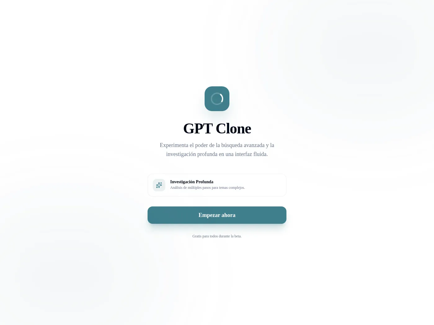 GPT Chat Clone